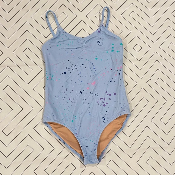 Crewcuts | Swim | Crewcuts Blue Paint Splatter One Piece Swimsuit ...